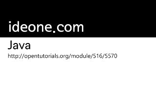 Java(1) - 이클립스의 기능과 예제의 사용방법2 - ideone