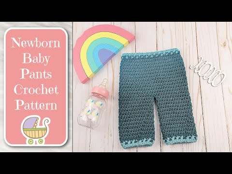 Newborn Baby Pants Crochet Pattern | Crochet for beginners | Baby Crochet Pattern