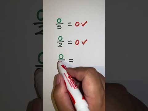 0 divide by numbers | tricky math | fraction | division of 0 #fraction #division #fractions #shorts