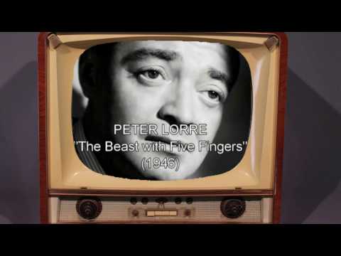 Peter Lorre Impression in the Beast With Five Fingers by woman impressionist