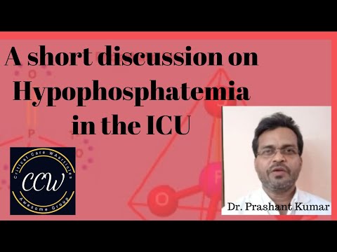 A short discussion on Hypophosphatemia in the ICU