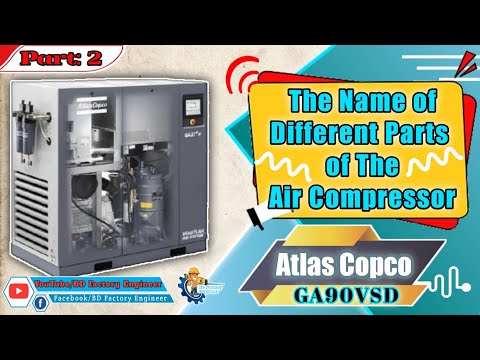 The Name of Different Parts of The Air Compressor || Part-2 || Atlas Copco GA90VSD Air Compressor
