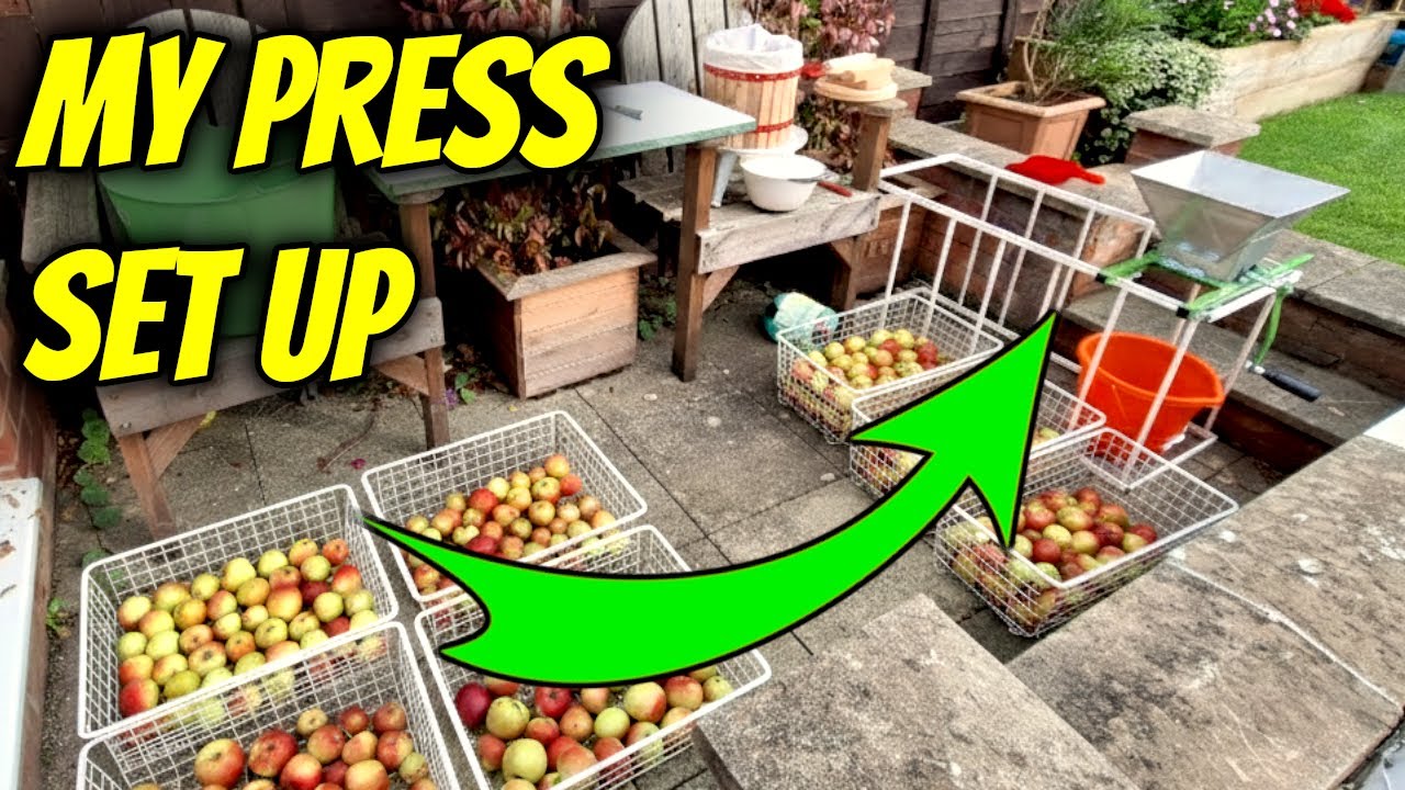 My Cider Press Set up | Apple Pressing | How to make Cider