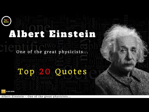 Albert Einstein Simple Life Quote / Top 20 Quotes