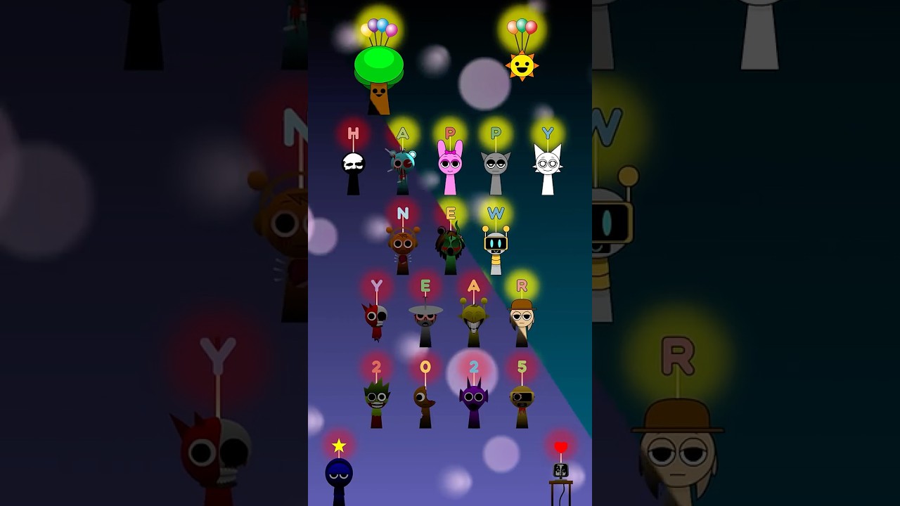 Happy New Year 2025 Incredibox Sprunki#sprunki #incrediboxsprunki #viralvideo #shorts #happynewyear