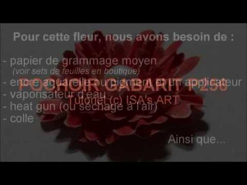 Pochoir gabarit fleur ISA's ART P256
