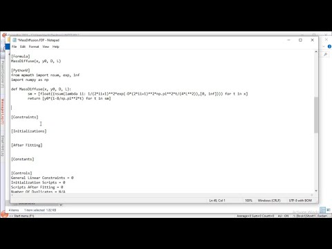 Create your own Python based Fitting Function