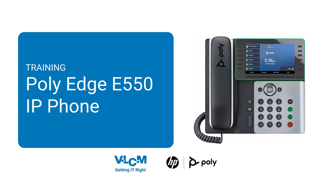 How to Use the Poly Edge E550 IP Phone