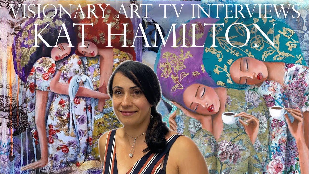 Australian / Iranian surrealist artist, Kat Hamilton, shares  her art world with Visionary Art TV