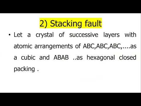 plane defects grain boundary and stacking faults