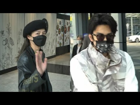 宋芸樺(Vivian Sung Yun Hua)、曾敬驊(Tseng Jing Hua) Hong Kong Airport Arrival 20230311 #AsianFilmAwards