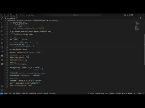 RSA Encryption & Decryption: Explained with Python | Cyber Security Project