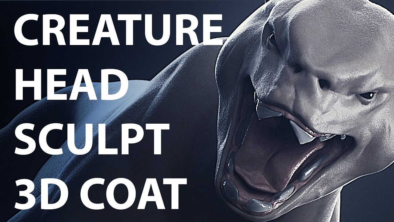 Creature Head Sculpting 3D Coat