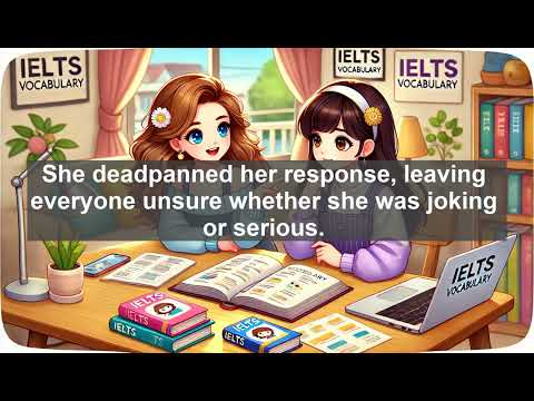 IELTS 9.0 Vocabulary Lesson: Deadpan - Meaning, Common errors, Synonyms and Antonyms