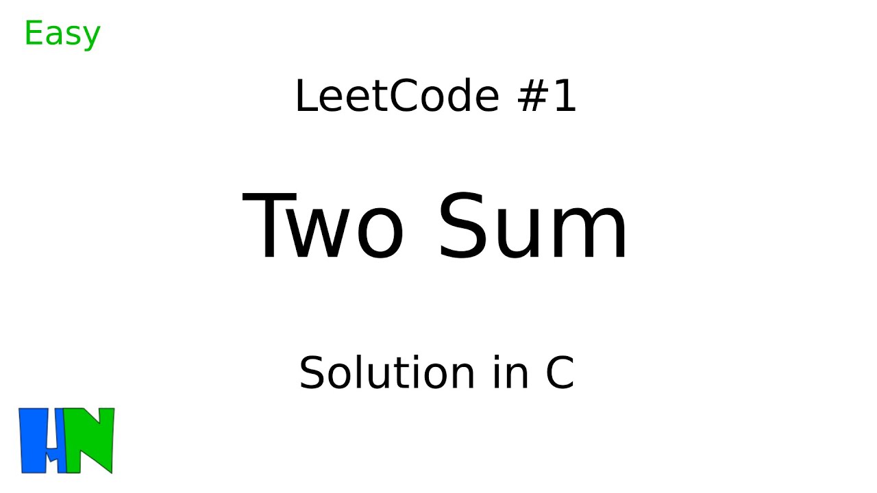Two sum | leetcode - 1 | harishnote