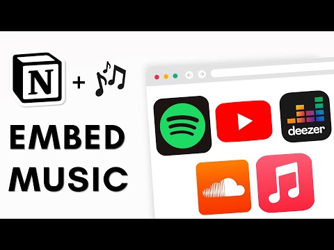 How to embed music playlists in Notion? | Spotify, Deezer, Apple Music, YouTube, SoundCloud