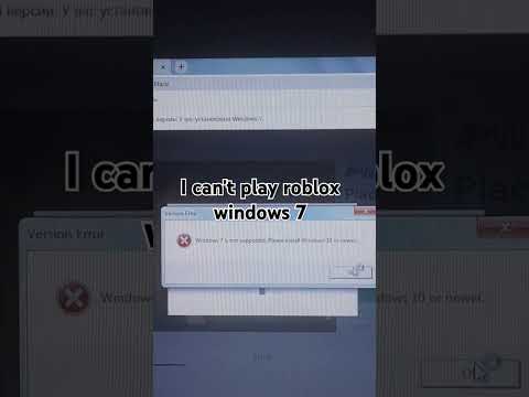 WHAT HAPPENED TO WINDOWS 7 ROBLOX NOT SUPPORTS