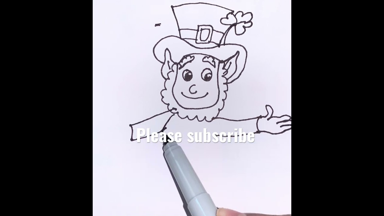 Leprechaun St Patrick’s day #howtodraw #shorts #stpatricksday