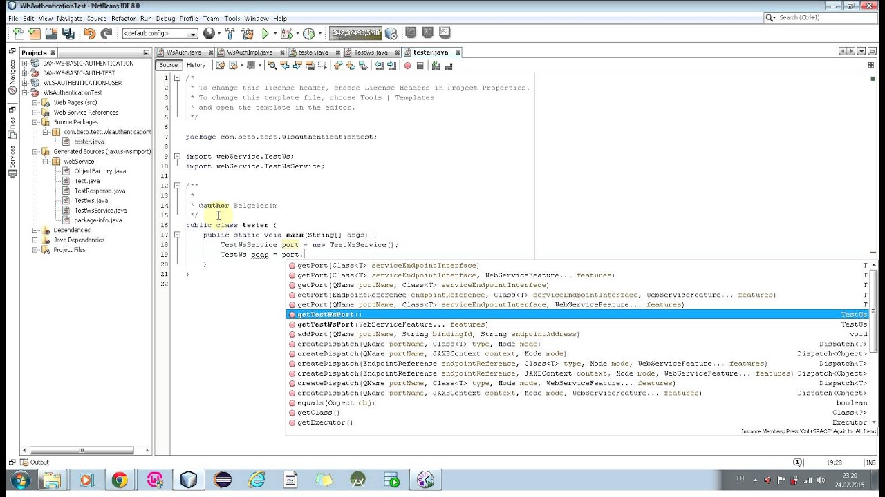 Jax Ws Security Authenticate with Weblogic User (Webservice and client)