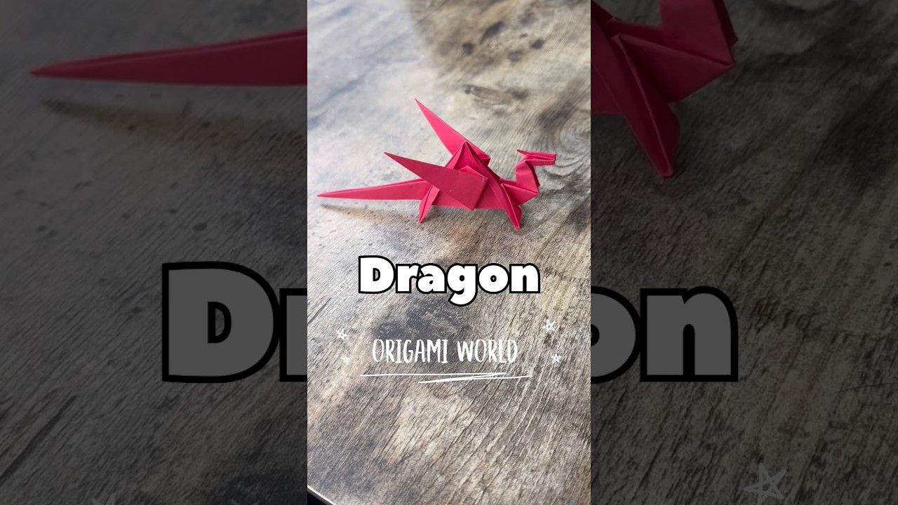 ORIGAMI WORLD DRAGON TUTORIAL FOR 2 YEARS CELEBRATION OF ORIGAMI CHANNEL | DIY PAPER DRAGON FOLDING