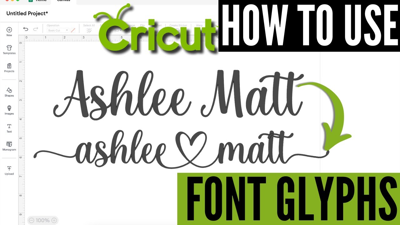 Unleashing The Power Of Glyphs In Cricut Design Space!