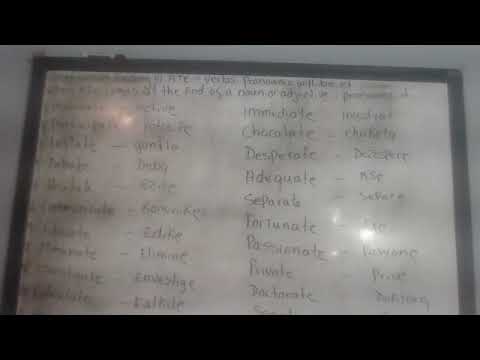 Suffixes-Ate