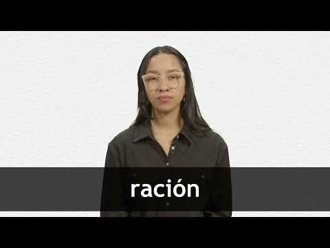 English Translation of “RACIÓN” | Collins Spanish-English Dictionary