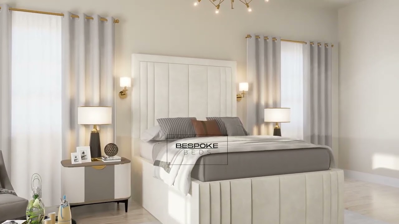 BESPOKE BEDS Upholstered Bed Frame, Ottoman Storage Bed Frame, Plush Velvet Bed Frame With Storage