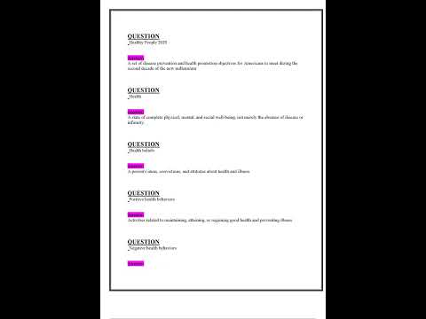 EXAM 1 NR222 NR 222 NEW UPDATE 2024 2025 HEALTH EN WELLNESS REVIEW COMPLETE GUIDE WITH QUESTIONS AND