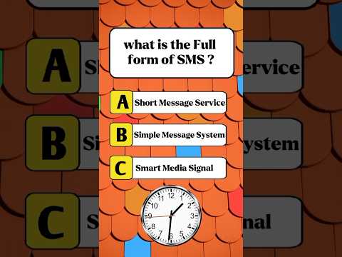 What is the full Form of SMS? #quizchallenge #quiztime #quizshorts #usashorts