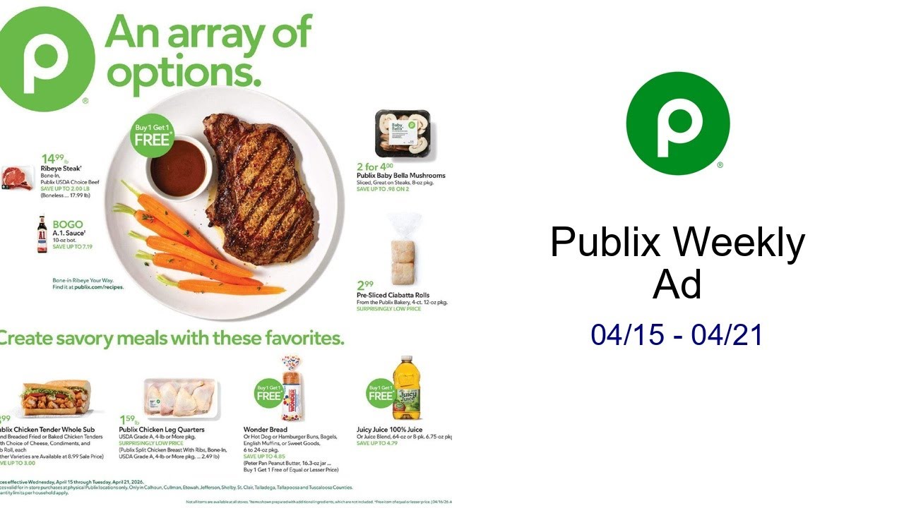 Publix Weekly Ad 04/15 - 04/21