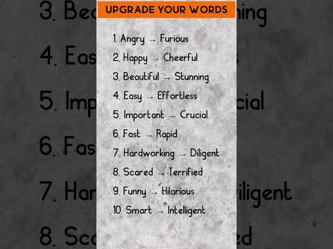 Stop Using Basic Words! Try These 10 Smart Synonyms 💬 #shorts #viralvideo #synonyms