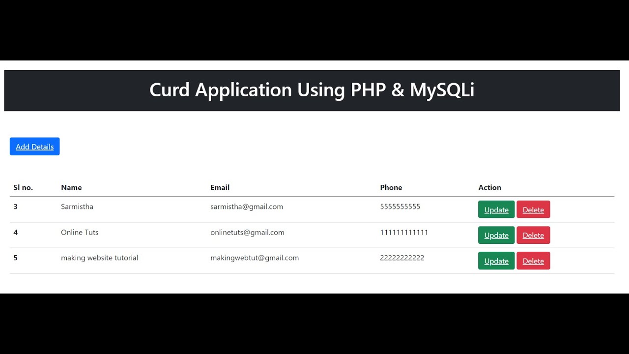 PHP & MySQLi CRUD Tutorial | (Create, Read, Update, Delete)