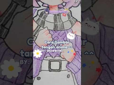 How to Draw Anime Hands???? cara gambar tangan anime ????✨ #gambar #shorts #drawing