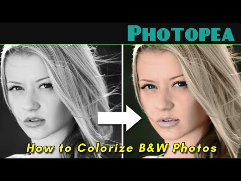 How to Colorize Black and White Photos in Photopea Tutorial