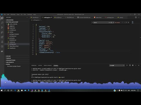 GitHub - mak-thevar/electron-music-visualizer: A desktop music visualizer using electronjs