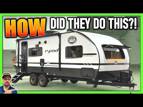 ONLY 25ft & 4,500lbs + 32ft of Features Packed in! 2025 Rpod 198 Couple's Camping Travel Trailer