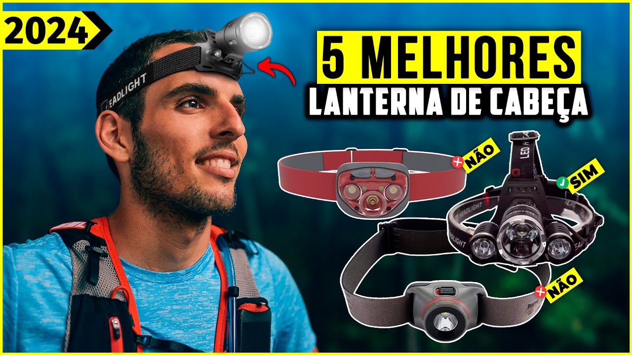 As 5 Lanterna de Cabeça em 2024! // Tem lanterna de cabeça recarregável e Outras