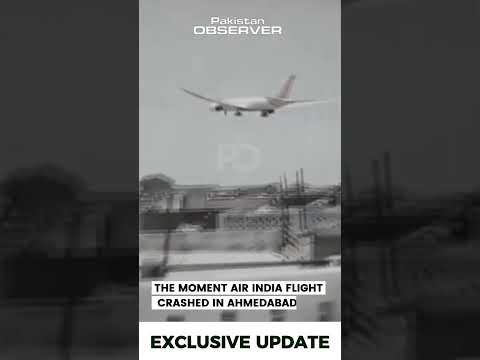 Air India Flight Cr*shes in Ahmedabad | Shocking Footage Captured | Pakistan Observer