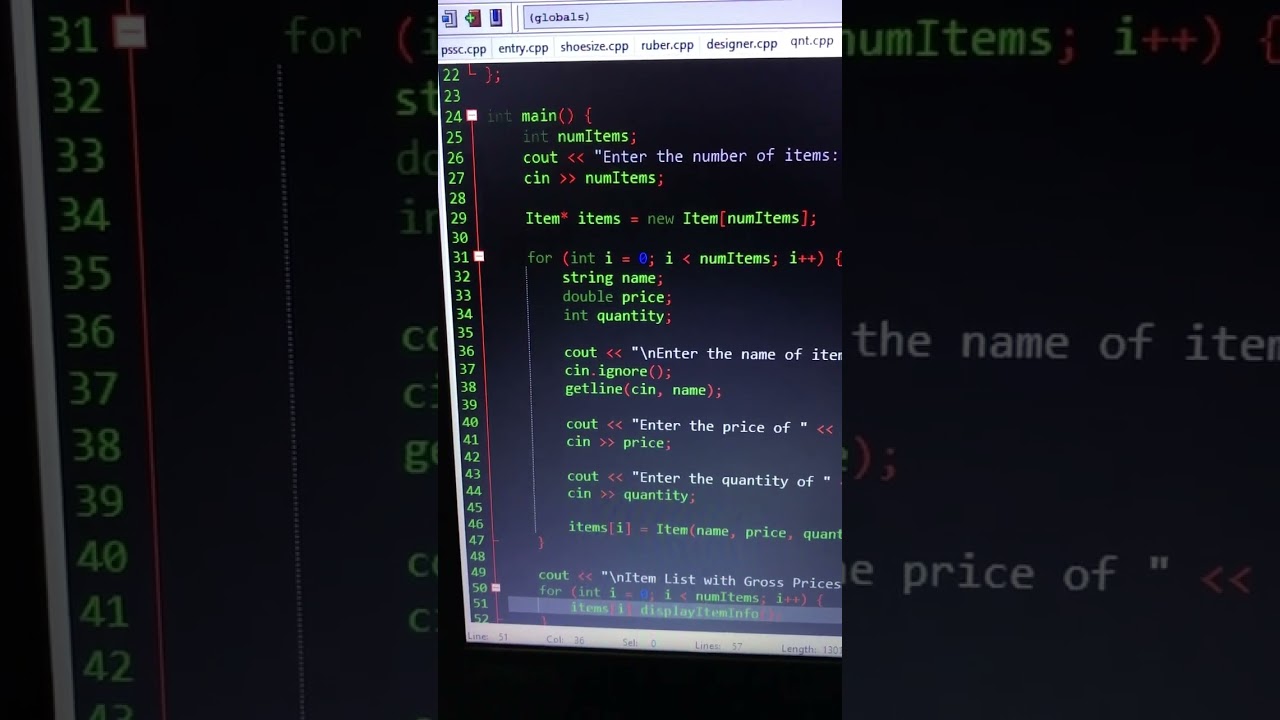 item quantity IDE dev c++ |C++ Program| #coderstokyo #codemasters #codingninja #cplusplus #cpp