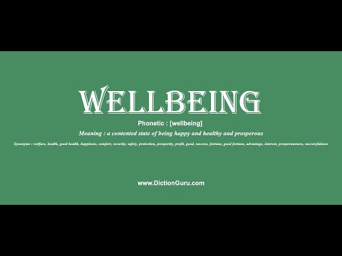 wellbeing: How to pronounce wellbeing with Phonetic and Examples