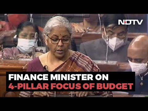 Union Budget 2022: Finance Minister Nirmala Sitharaman On 4-Pillar Focus Of Budget 2022