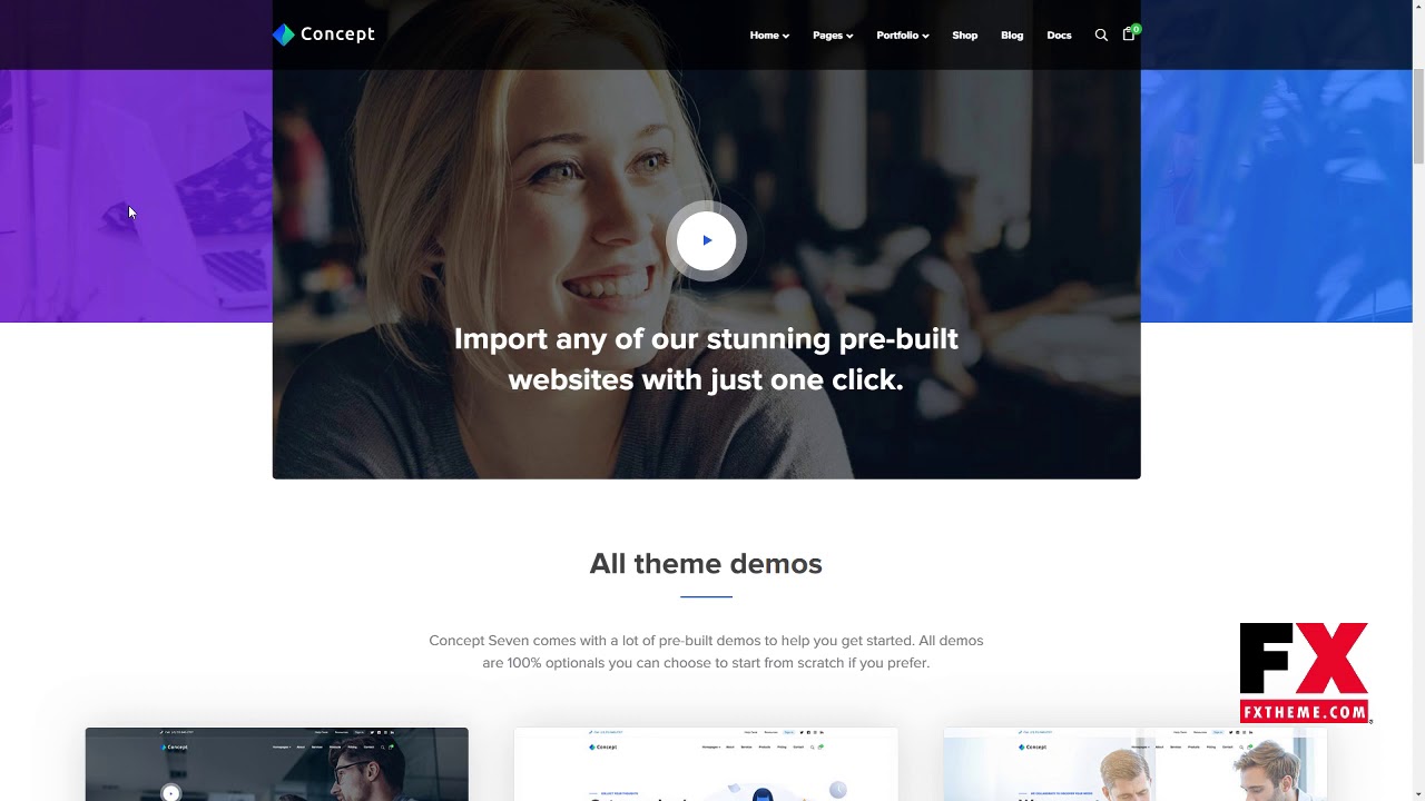 Concept Seven Responsive Multipurpose WordPress Theme