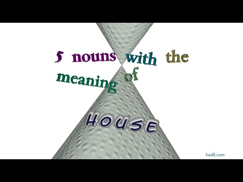 house - 6 nouns with the meaning of house (sentence examples)