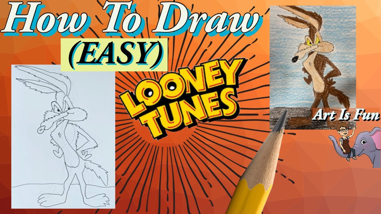 Wile E  Coyote | Drawing for Beginners | Fun Drawing Tutorials