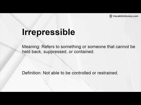 Irrepressible Meaning