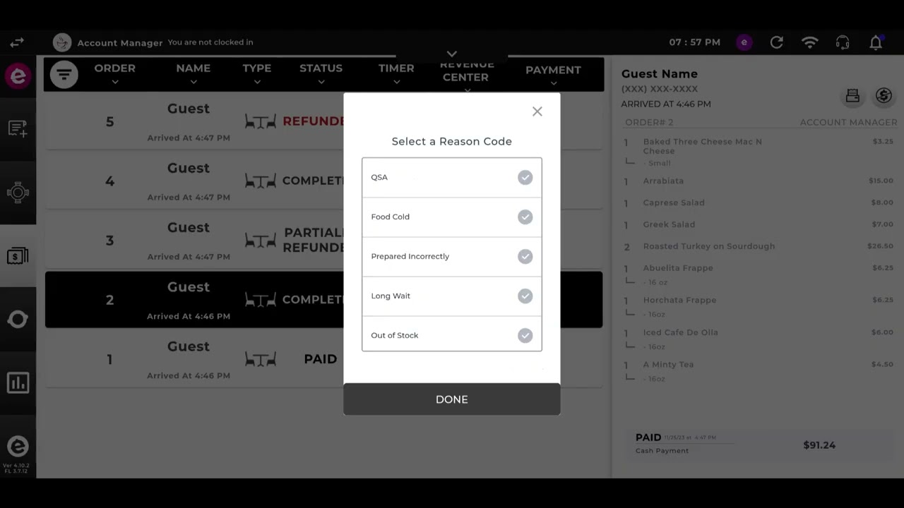 FAQ   POS Partial Refund