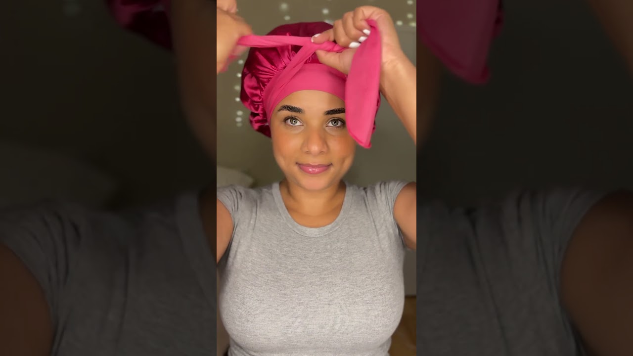 The Satin Bonnet That Actually Stays On All Night | No Slipping, No Sliding! #satinbonnet