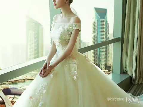 Lace Light Yellow Long Birdesmaid Wedding Dresses