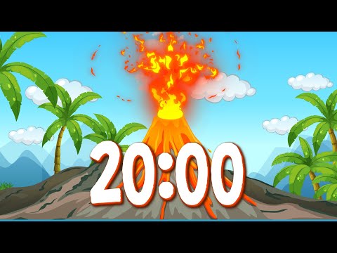 20 Minute Timer VOLCANO Explosion π Countdown with sounds
